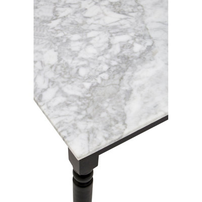 Interiors By Premier Elegant Side Table, Marble Top Small Table By ...