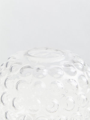 Interiors by Premier Elegant Small Round Glass Vase, Stylish Round ...