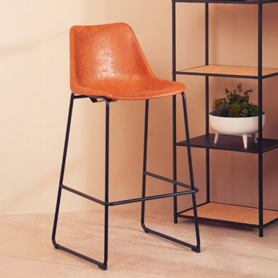 Interiors By Premier Elevated And Comfortable Camel Bar Stool With ...