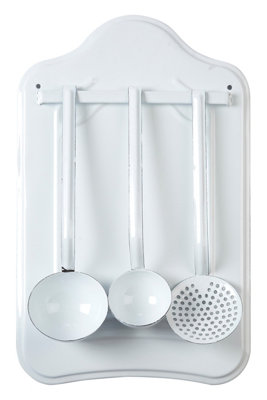 Interiors By Premier Enamelled Carbon Steel Utensil Set,Grey Kitchen ...