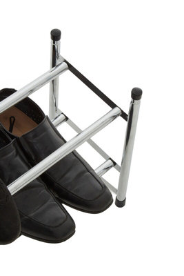 Interiors by Premier Extendable Shoe Rack 2 Tier Shoe Stand, Angled ...