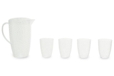 Interiors by Premier Functional 2.2L Plastic Pitcher With 4 Cups, Smart ...