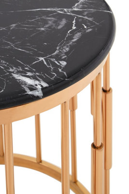 Interiors By Premier Functional Round Copper Finish Side Table, Luxury ...
