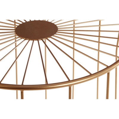 Interiors By Premier Geometric Design Set Of 2 Round Side Tables, Sleek ...