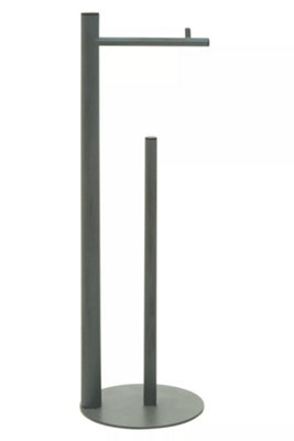 Interiors by Premier Grey Toilet Roll Holder, Minimalist Tissue Paper ...