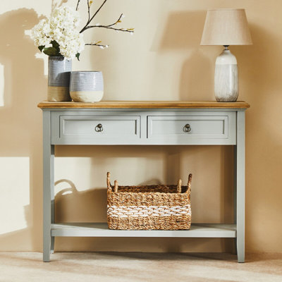 Interiors by Premier Henley Antique Grey Console Table