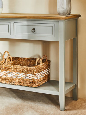 Interiors by Premier Henley Antique Grey Console Table