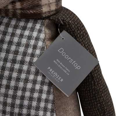 Interiors by Premier Heritage Brown Large Penguin Door Stop