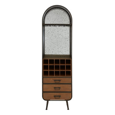 Interiors By Premier Industrial Bar Cabinet, Ample Storage Wooden ...