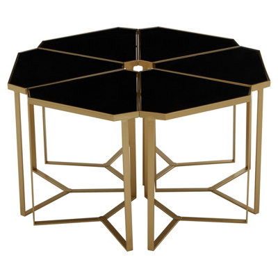 Shop Interiors by Premier Jodie Six Piece Black Top And Gold Frame ...