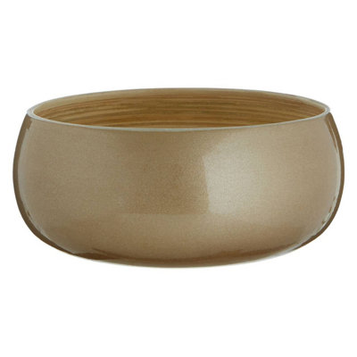 Interiors by Premier Kyoto Round Small Gold Bowl | DIY at B&Q