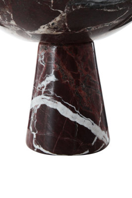 Interiors by Premier Large Red Marble Pedestal Bowl,High-quality Marble ...