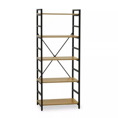 Interiors by Premier Laxton 5 Tier Light Yellow Shelf Unit | DIY at B&Q