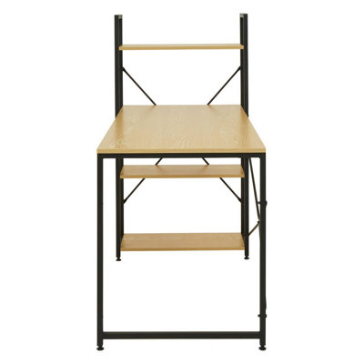 Interiors by Premier Laxton Light Yellow Desk With Shelves | DIY at B&Q