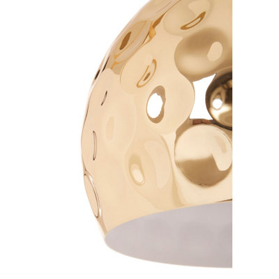 Interiors by Premier Leni Gold Finish Dome Pendant Light