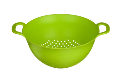 Interiors By Premier Lime Green Plastic Colander with Handles ...