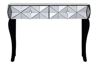 Interiors by Premier Luxe Smoke Glass Console Table, Spacious Modern ...