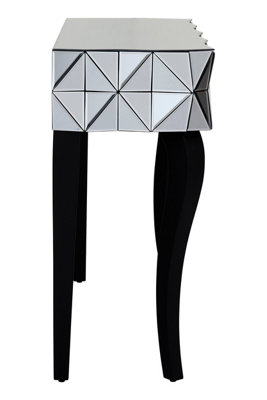 Interiors by Premier Luxe Smoke Glass Console Table, Spacious Modern ...