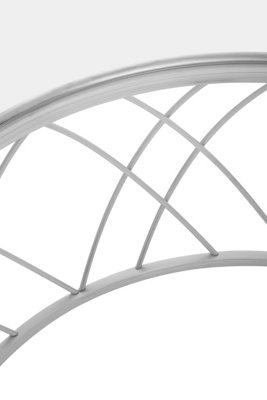 Interiors by Premier Luxurious Silver Coffee Table with Clear Glass ...