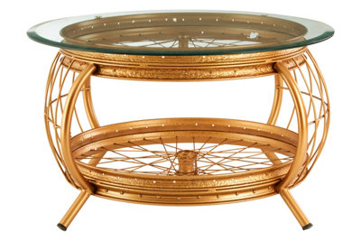 Interiors by Premier Mantis Gold Finish Coffee Table