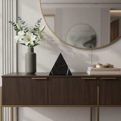 Interiors by Premier Marble Pyramid Ornament,Durable & Long-lasting ...