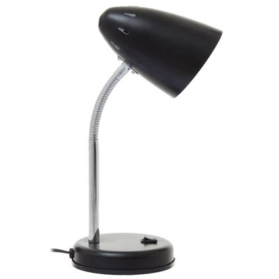 Interiors by Premier Matte Black Desk Lamp, Adjustable Living Room Desk ...