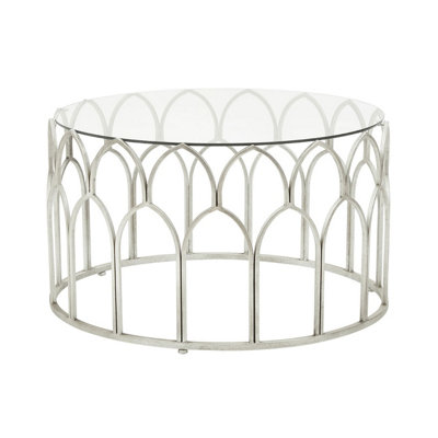 Interiors by Premier Merlin Silver Leaf Coffee Table