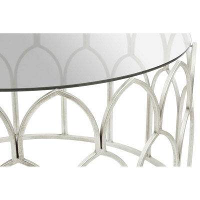 Interiors by Premier Merlin Silver Leaf Coffee Table
