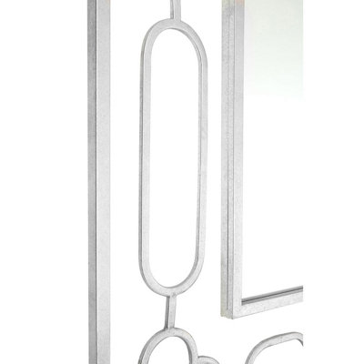 Interiors by Premier Merlin Silver Leaf Wall Mirror