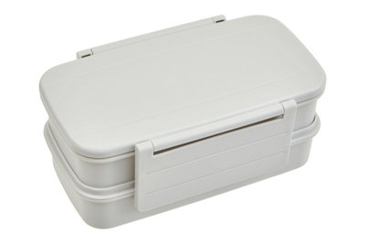 Interiors by Premier Minimalist Warm Grey Lunch Box With Cutlery ...