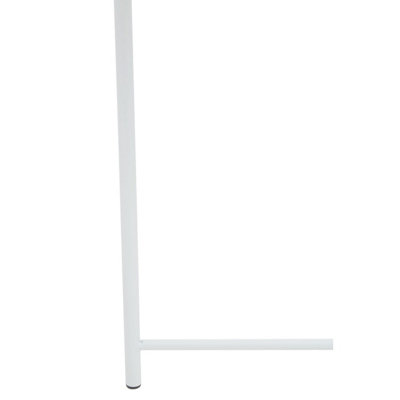 Interiors By Premier Modern Design White Metal Round Side Table, Sleek ...