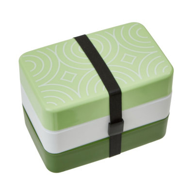 Interiors by Premier Organized Green Lunch Box With Cutlery, Minimalist ...