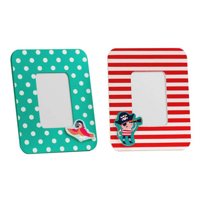 Interiors by Premier Playful Design Assorted 4 x 6 Photo Frames, Pirate ...