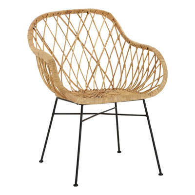 Interiors by Premier Rattan Chair, Easy to Clean Outdoor Chair ...
