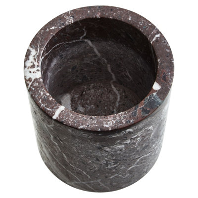 Interiors by Premier Red Marble Ice Bucket, Generous Capacity Champagne ...