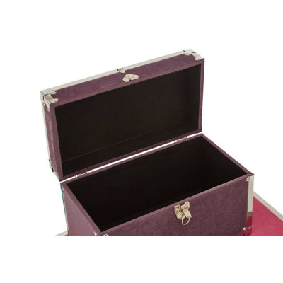 Interiors by Premier Set of 4 Multicoloured Square Trunks, Lightweight ...