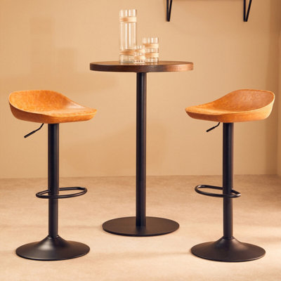 Interiors by Premier Set Of Two Camel Bar Stools