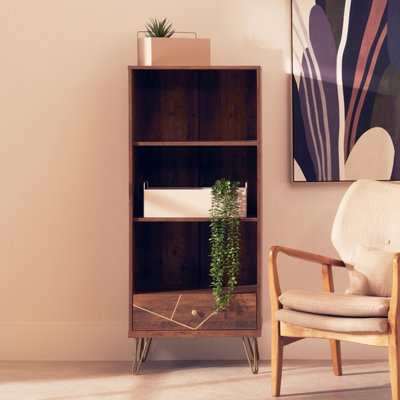 Interiors By Premier Sleek And Sturdy Shelf Unit, Ample Space Narrow ...