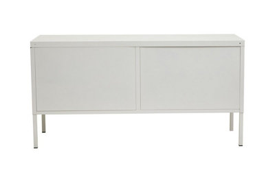 Interiors by Premier Sleek And Sturdy Two Door White Locker, Compact ...