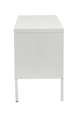 Interiors by Premier Sleek And Sturdy Two Door White Locker, Compact ...