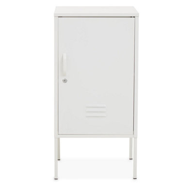 Interiors By Premier Sleek One Door White Cabinet, Modern Design ...