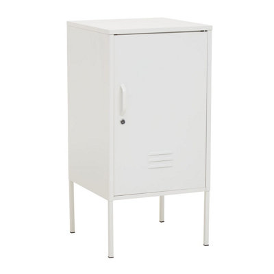 Interiors By Premier Sleek One Door White Cabinet, Modern Design ...