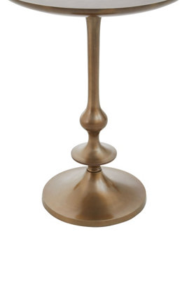Interiors by Premier Small Brass Finish Side Table, Minimalist Design End Table for Office, Home ...