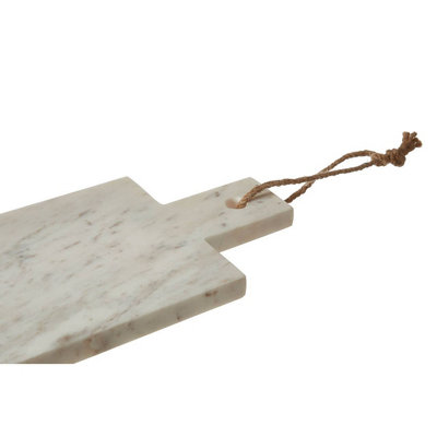 Interiors By Premier Small White Marble Chopping And Serving Board ...