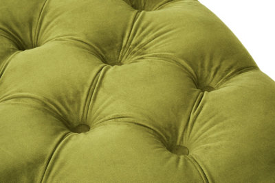 Interiors by Premier Sofia Moss Velvet Footstool