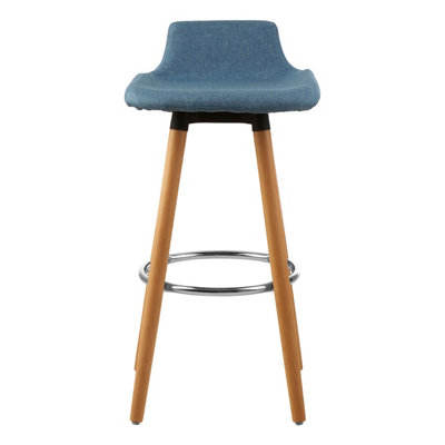 Interiors by Premier Stockholm Blue Bar Stool