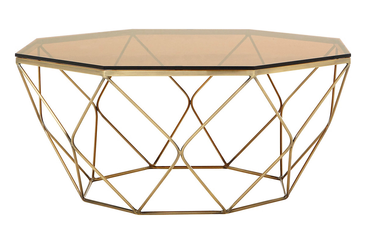 Interiors by Premier Stunning Brushed Bronze Tapered Coffee Table ... Interiors by Premier Stunning Brushed Bronze Tapered Coffee Table ...