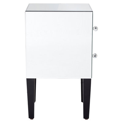 Interiors By Premier Sturdy 2 Drawer Bedside Table, Luxurious Design ...