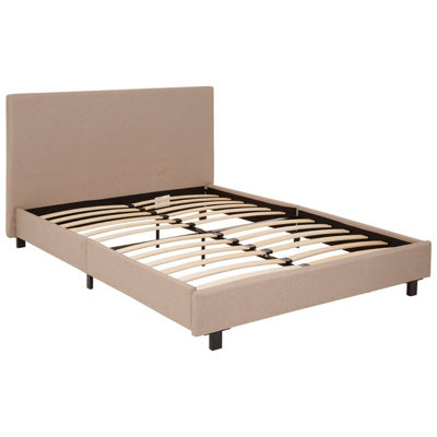 Interiors By Premier Sturdy Light Beige Bed In A Box, Minimalist Bed ...