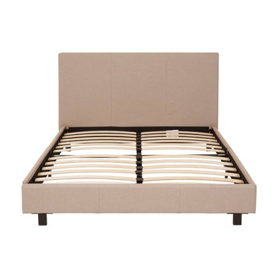 Interiors By Premier Sturdy Light Beige Bed In A Box, Minimalist Bed ...